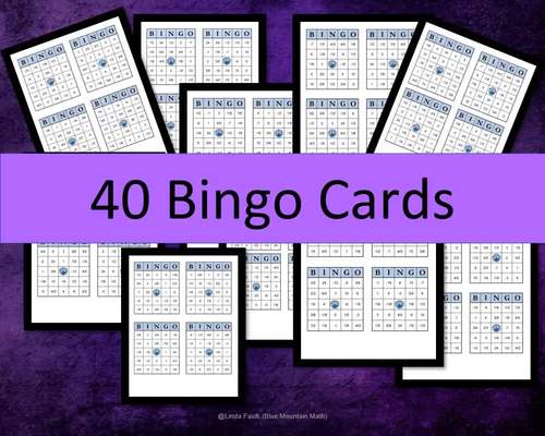 Calculating Slope Bingo by Blue Mountain Math | TPT