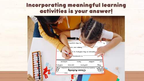 Veterans Day Fill in the blank-Cloze Massage K-2nd Veterans Day Activities