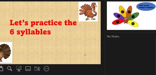 Practicing the 6 syllables (interactive power point) by Accommodating ...