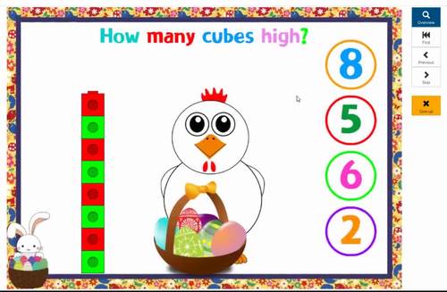 Easter Non-Standard Measurement Measure Length and Height with Cubes ...