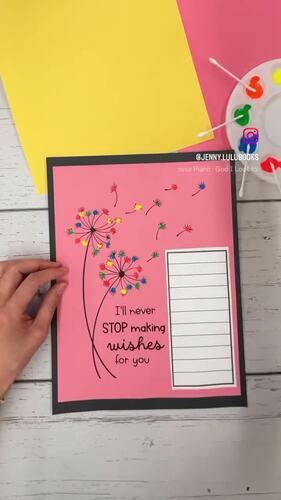 I'll Never Stop Making Wishes For You! Mother's Father's Day Craft ...