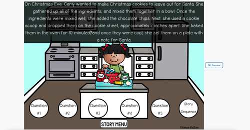 Christmas Themed Auditory Comprehension, Sequencing, Story Retell Boom ...