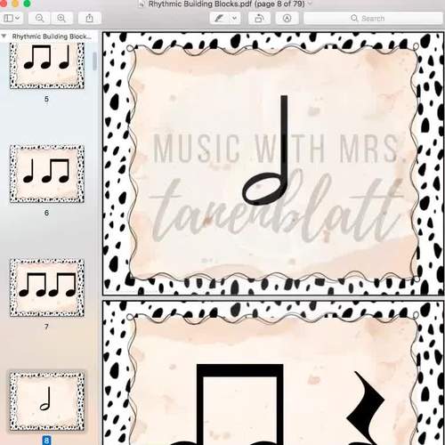 Rhythmic Building Blocks by Music with Mrs Tanenblatt | TPT
