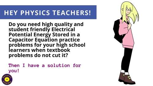 Electrical Potential Energy in a Capacitor Equation Coloring Activity