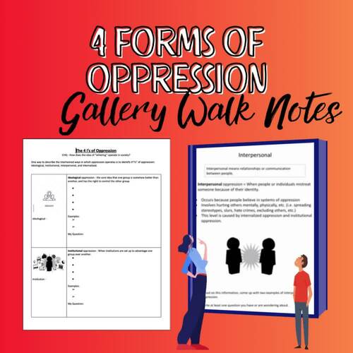 4Is of Oppression Gallery Walk Notes | Ethnic Studies | High School ...