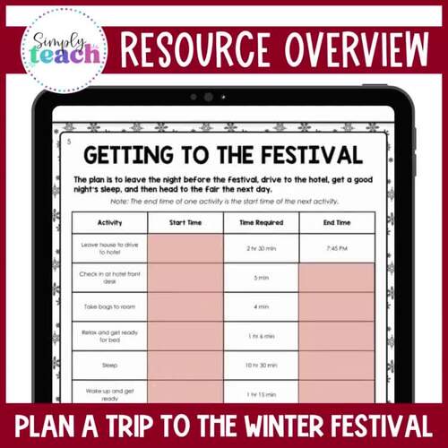 Christmas Math Activity Winter Holiday Project PBL Worksheets 4th 5th ...