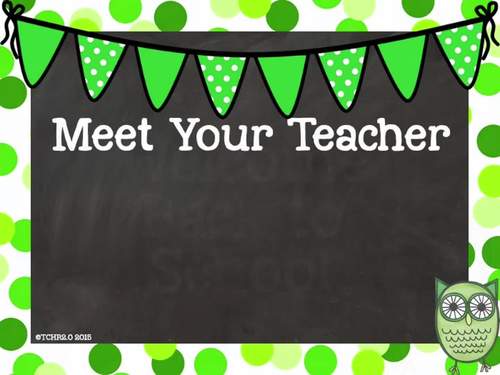 Owls Open House Editable PowerPoint Back to School by TCHR2.0 | TPT