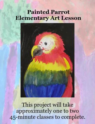 Painted Parrots Art Lesson by Studio Smart | TPT