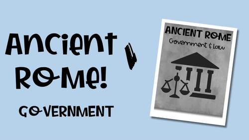 Ancient Rome Government Reading Comprehension & Questions Worksheets