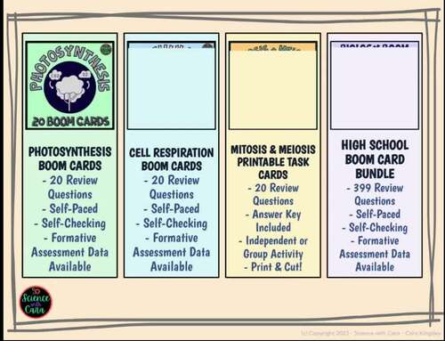Photosynthesis Task Cards by Science with Cara | TPT