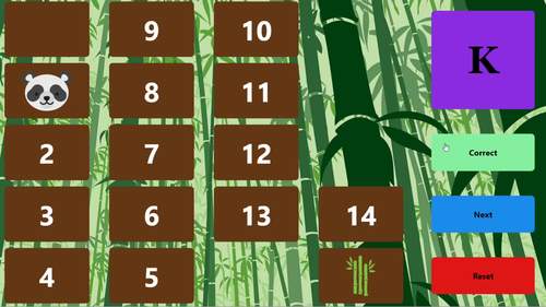 Panda Alphabet Dash - Digital Letter Recognition Game by Virtual Adventures