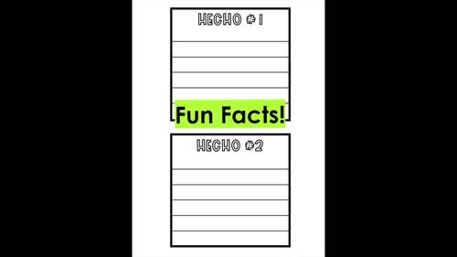 Spanish Biography Graphic Organizer - Spanish Project - Social Studies