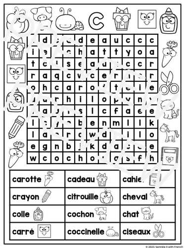 French Alphabet Word Searches | Les mots cachés de l'alphabet | TPT