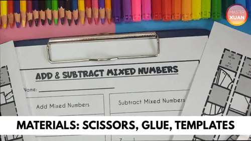 Add And Subtract Mixed Numbers With Unlike Denominators Hands On Activities