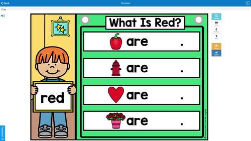 Pre-Primer Sight Word Sentences Set 2 Boom Cards™ | TPT