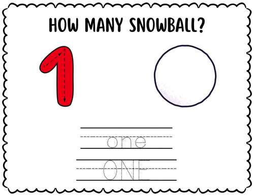 I Can Count Snowballs. Super Cute Winter Counting Worksheets for ...