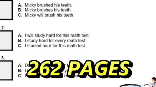 Grammar Printable Bundle Nouns, Verbs, Tenses, Sentence Structure UK ...