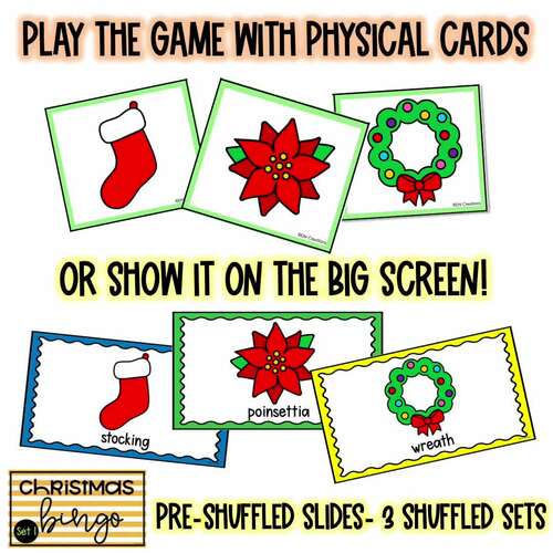 Christmas Bingo Game l Digital Christmas Activity l Winter Activities