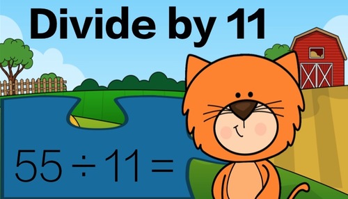 Divide by 11 Fact Fluency: At the Farm: Math Brain Break | TPT
