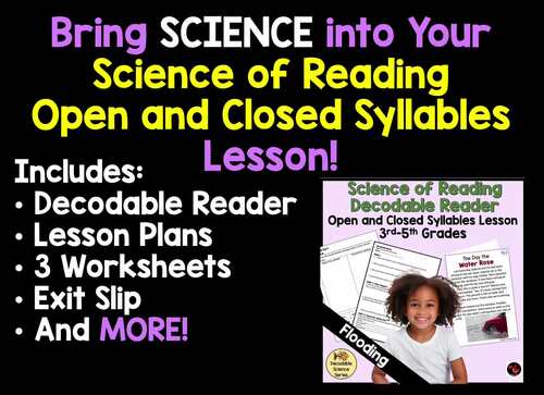 Science of Reading | Decodable Reader | Open and Closed Syllables Lesson