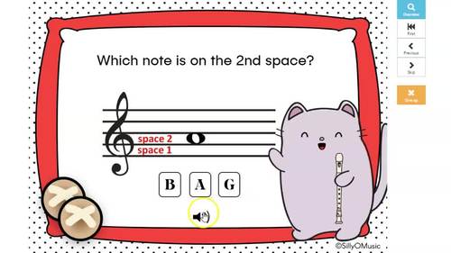 Music BOOM cards: Recorder Lesson - Recorder Lesson - Hot Cross Buns