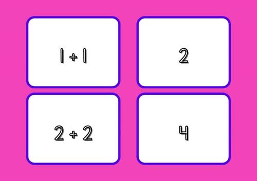 Heart Doubles Addition Facts Flashcards by DISIGNER POFESSIONAL | TPT