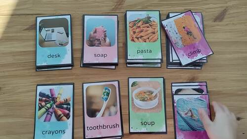 100 Common English words Photo Flashcards! 2 Version Bundle by Inquiry ...