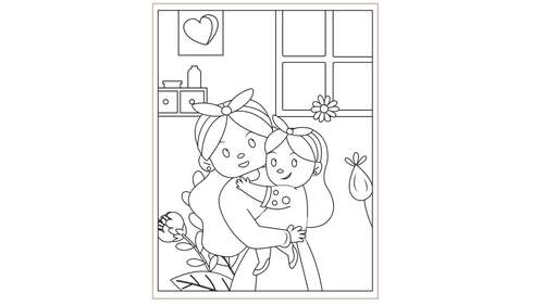 Little Artist's Love: Fun and Heartwarming Mother's Day Coloring Book
