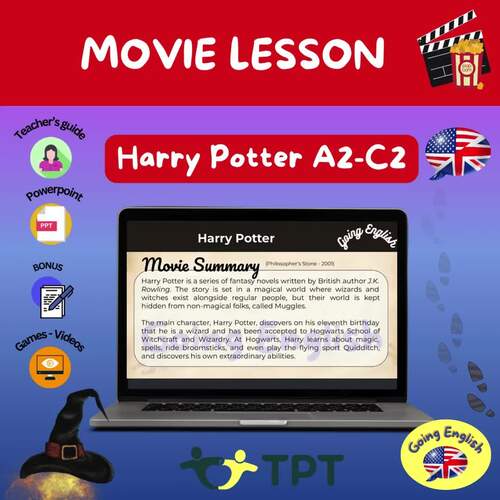 Harry Potter - ESL PowerPoint English Lesson | Movie (A2-B2) by Going ...
