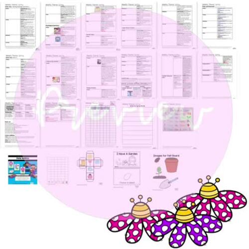 Spring Multi-Week Lesson Plans Bundle for Pre-K (GA Pre-K GELDS included)