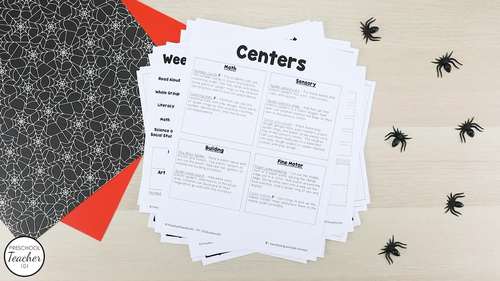 Spider Theme Preschool Lesson Plans by ECEducation101 | TPT