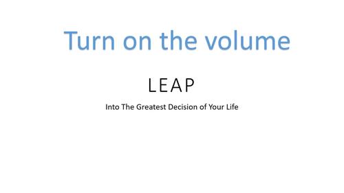 LEAP into the best decision of your life: Work Ethics, Time Management ...