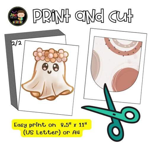 Boho Halloween Bulletin Board Kit Fall October Door Decor Spooky season ...