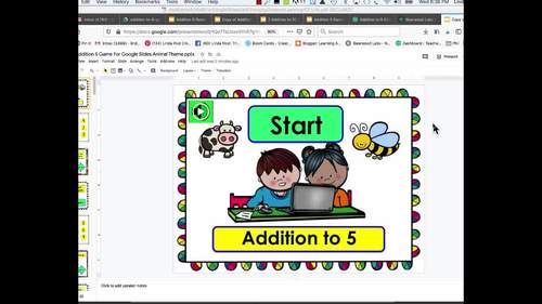 Addition to 5 GAME For Google Slides Self-Checking Digital Center PDF Link