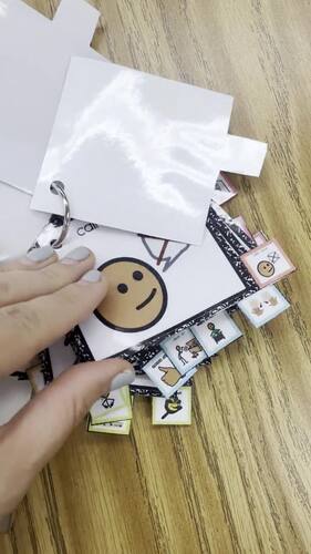 Tabbed Lanyard Visual Keyring for Sped | Visual Cards for SPED Autism ...