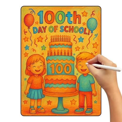 100th Day of School Coloring Pages | No-Prep Fun for the Classroom