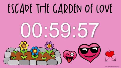 Escape From the Garden of Love Countdown (Valentine's Day) | TpT