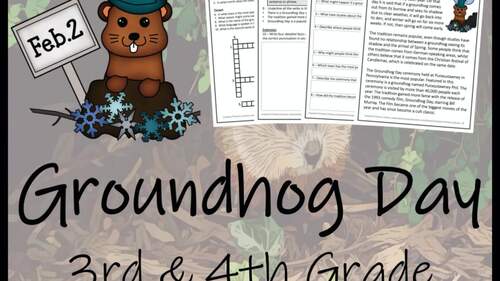 Groundhog Day Close Reading Comprehension Activity | 3rd Grade & 4th Grade