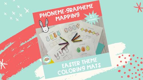 Easter Color Your Own Word Maps- Phoneme Grapheme Mapping Mats | TpT