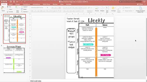 Distance Learning Weekly Planner {Editable} Various Formats | TpT
