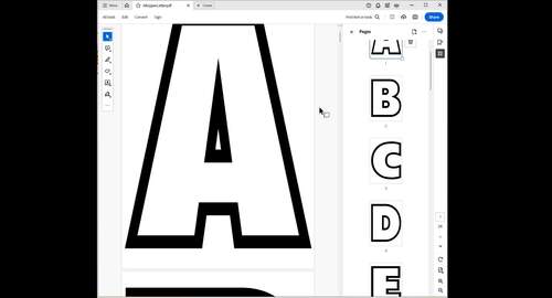Printable Bulletin Board Letters: Capital Letter Craft Templates A-Z
