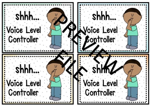 Editable Voice Level Noise Level Signs for Classroom Management | TPT