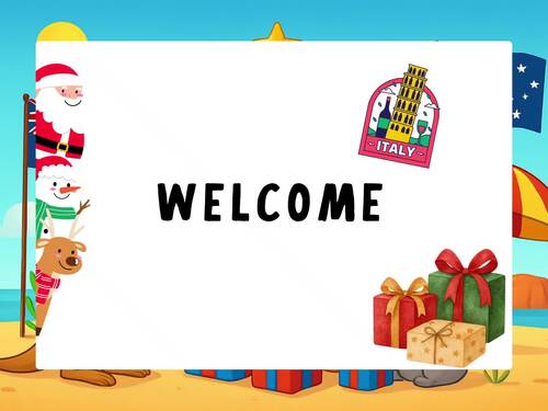 Holidays Around the World Christmas in Australia PowerPoint for K-5th Grade