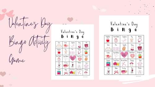 Valentines Day Party Games For Classroom Building, Valentines Day Bingo