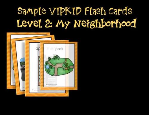 Neighborhood and Vehicles Flash Cards VIPKID Level 2 by Under One Roof