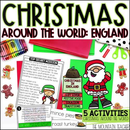 Christmas in England Reading Comprehension, Scavenger Hunt Activity and ...