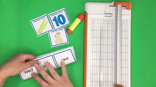 CVC Word Building Cards | Self Checking Early Literacy Center | TPT