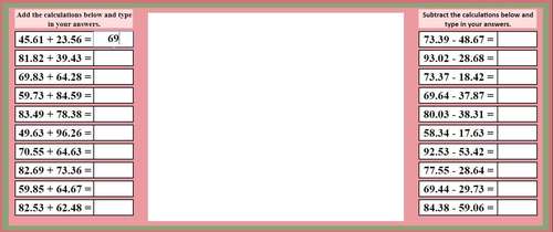 Mystery Digital Pixel Art NO PREP - Adventure Decimal Addition and ...