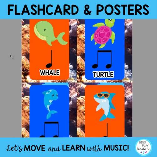 Rhythm Activities BUNDLE: {Sixteenth Notes} Video, Google Apps, Ocean Theme