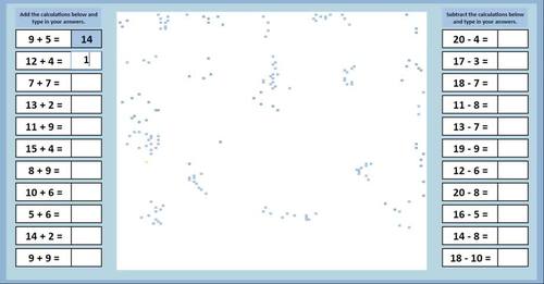 Digital Pixel Art NO PREP - Bunnies Addition and Subtraction to 20 ...